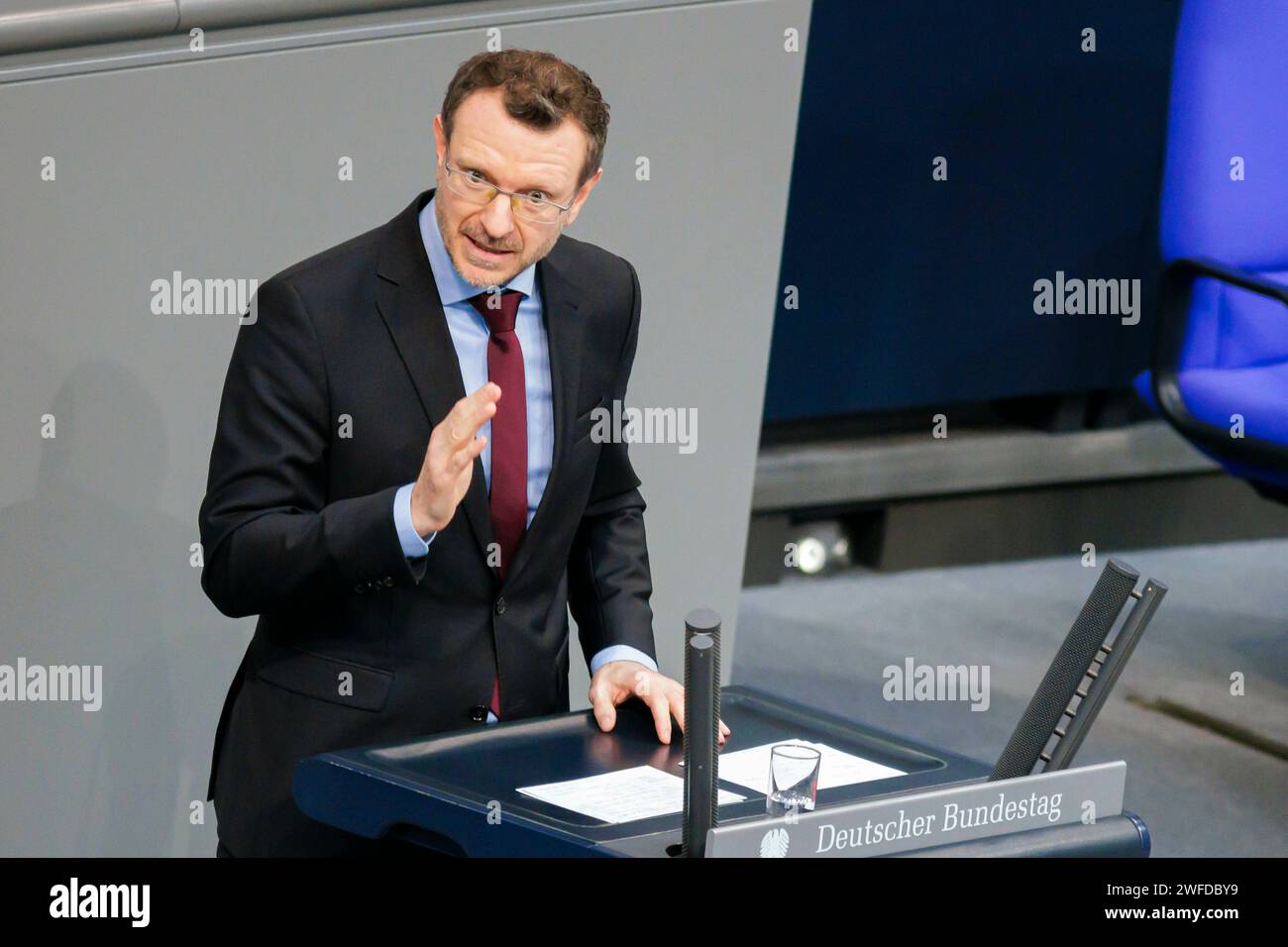 Jan-Marco Luczak, MdB, CDU, speaks in the Bundestag. Berlin, January 30 ...
