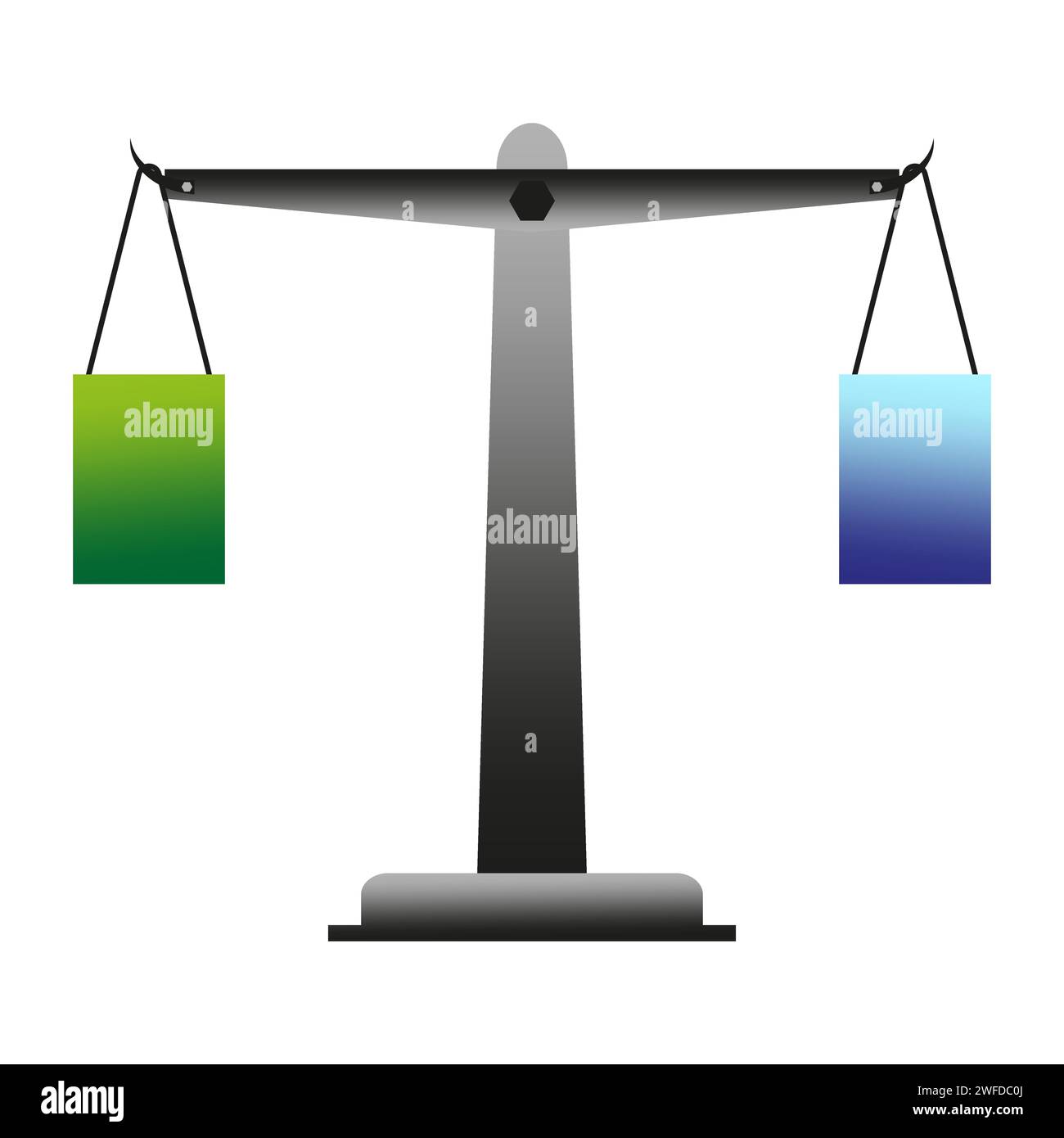 Scales, great design for any purposes. Comparison, decision concept ...
