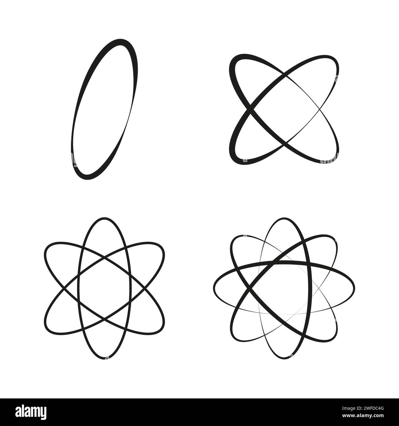 science for concept design. Geometric shape. Round shape. Vector ...