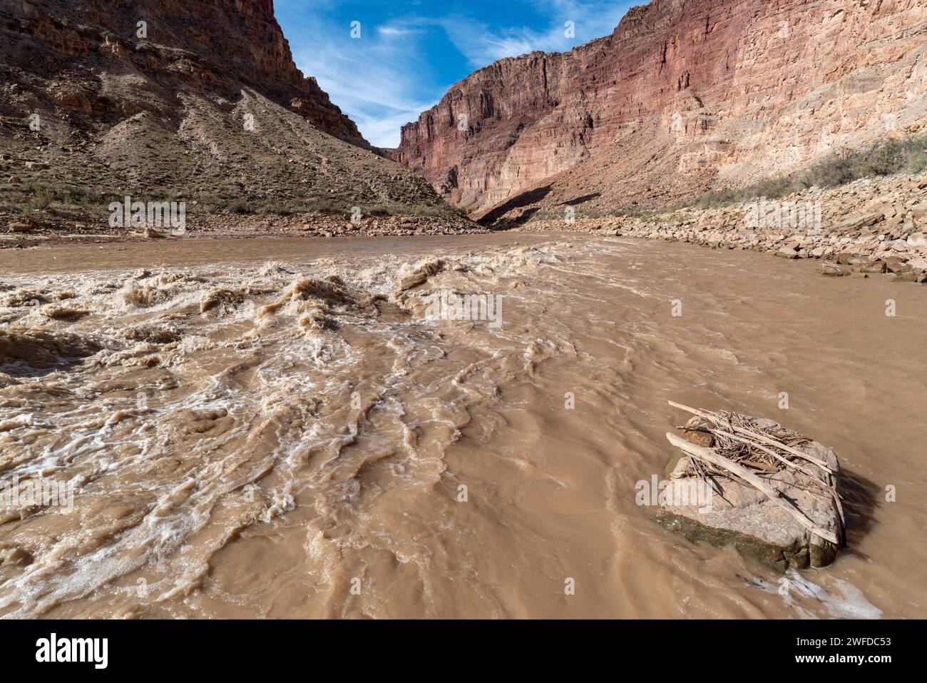 Colorado River at Rapid #27, Cataract Canyon, Canyonlands National Park ...