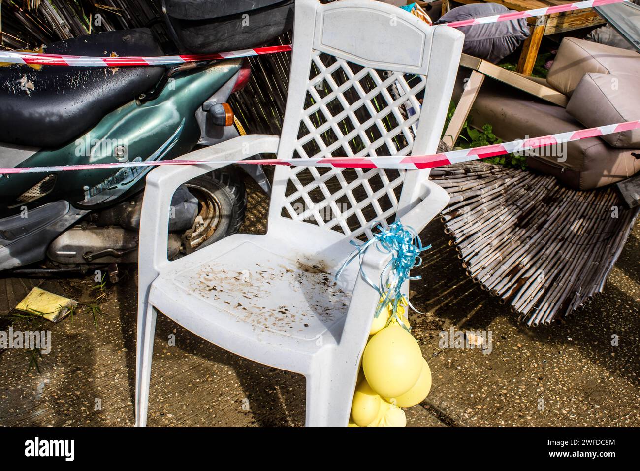 Kfar Aza kibbutz, Israël - January 29, 2024 Aftermath of the attack on ...