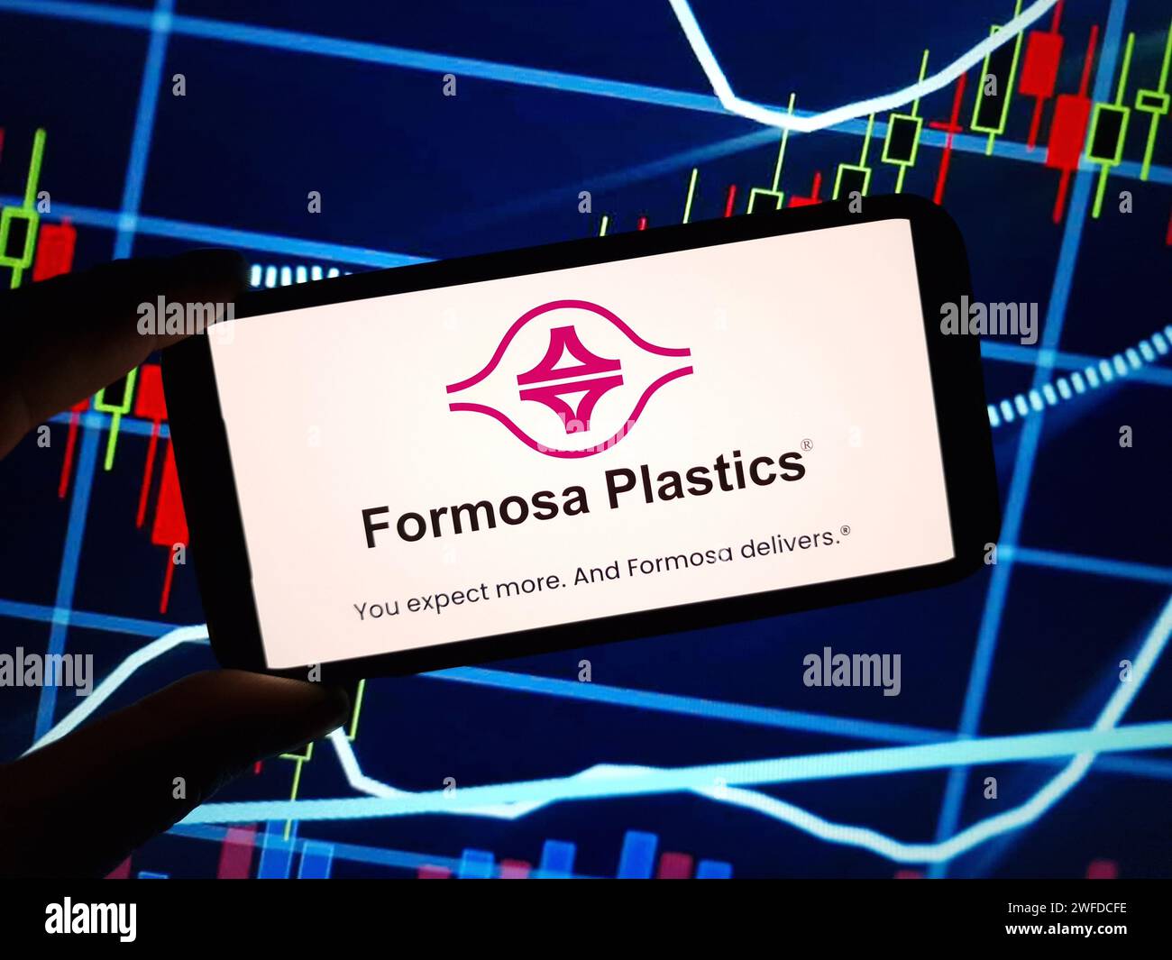 Konskie, Poland - January 27, 2024: Formosa Plastics company logo ...