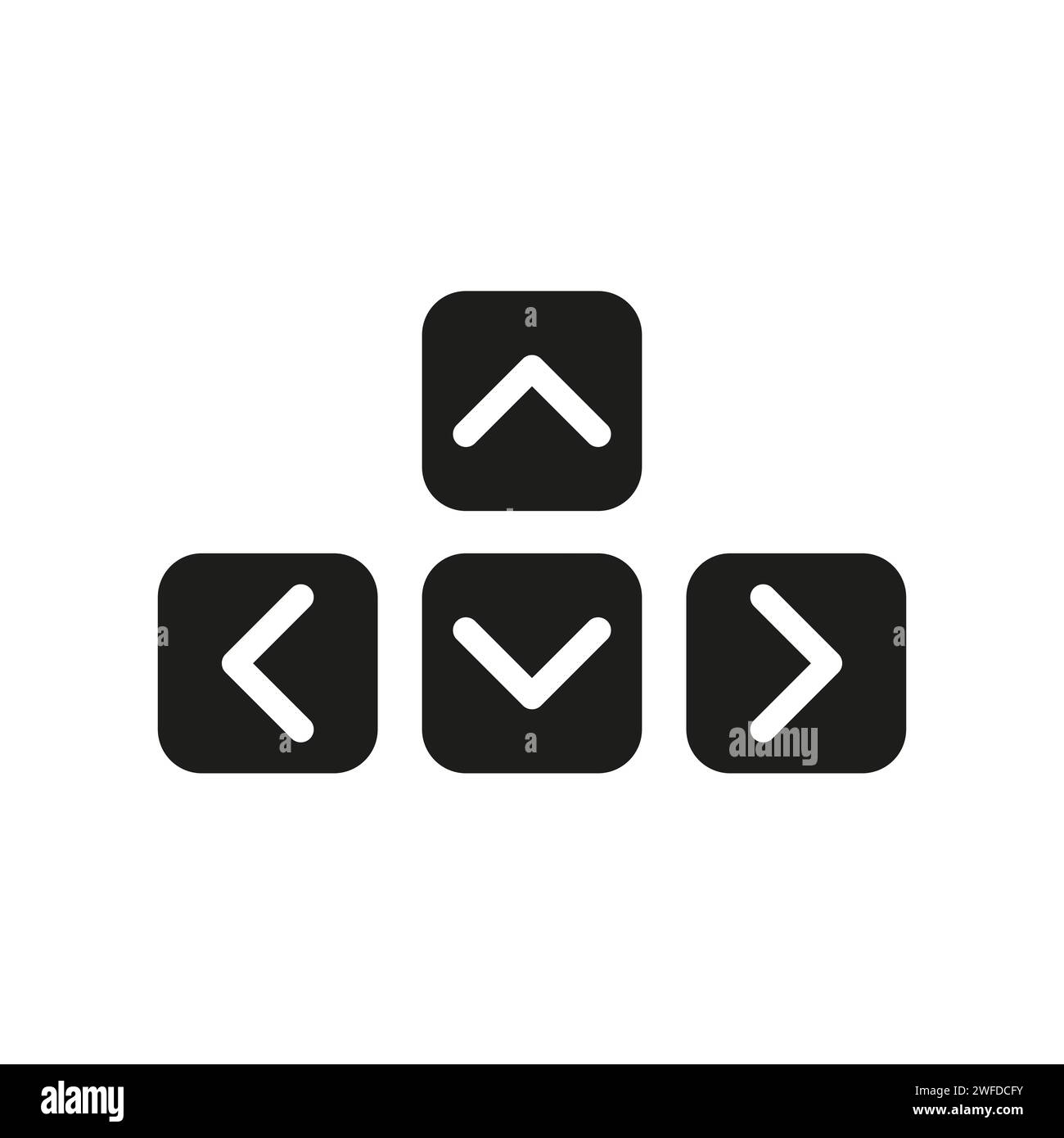 Keyboard arrows Stock Vector Images - Alamy