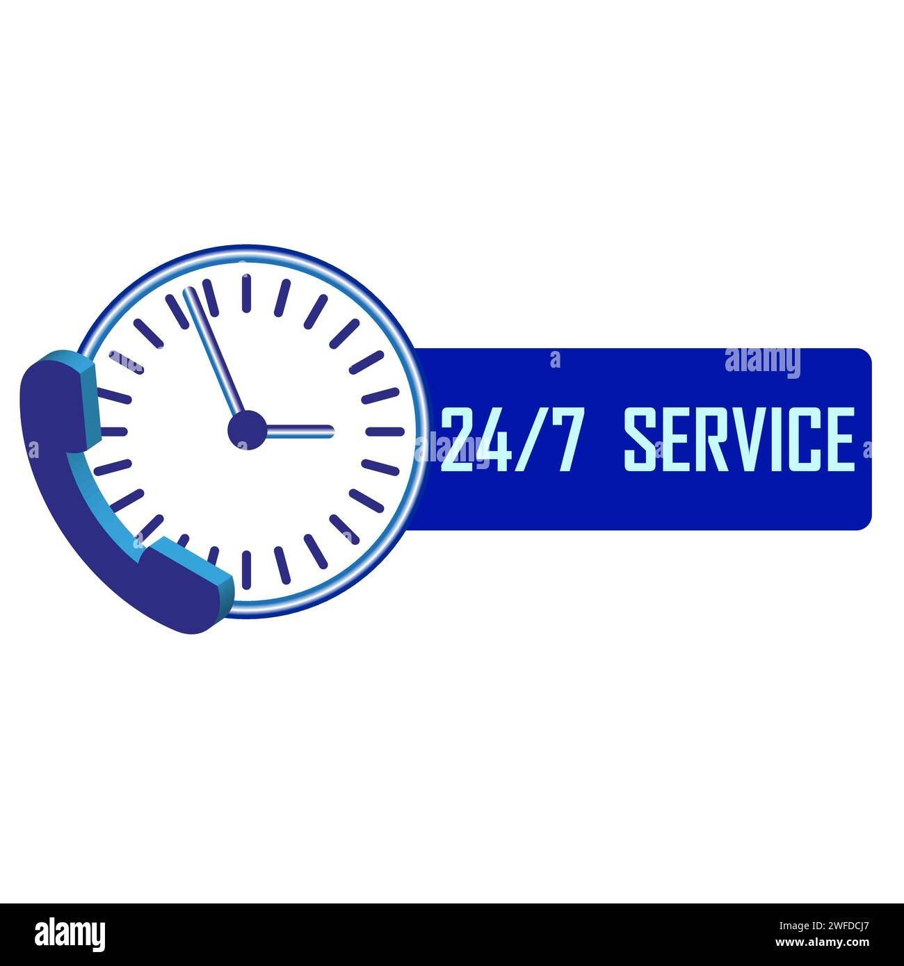 24 hr service sign Cut Out Stock Images & Pictures - Alamy