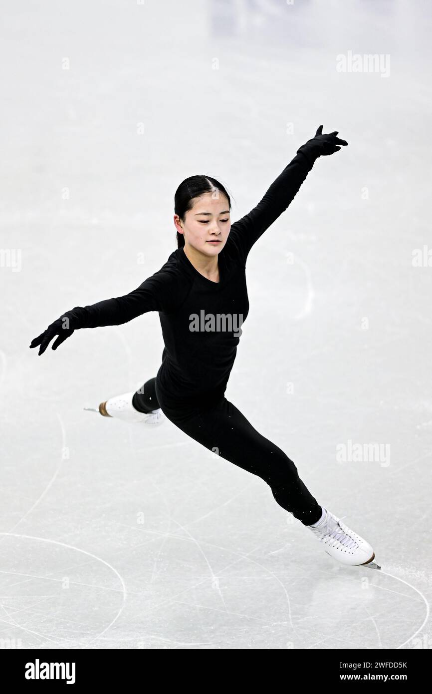 Rinka WATANABE (JPN), during Women Practice, at the ISU Four Continents ...