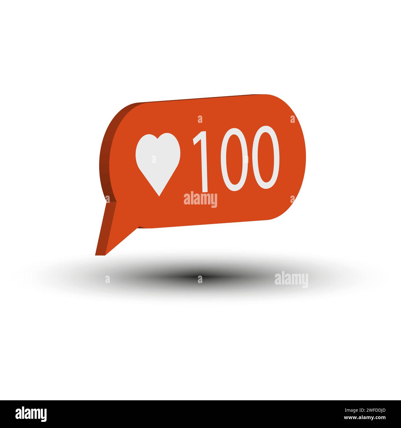 Social media Icon like 100. Vector illustration. EPS 10. Stock image ...