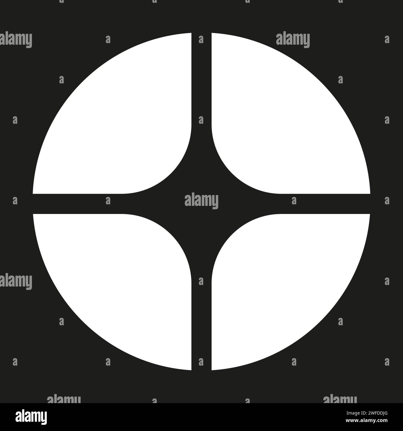 Radial symmetry logo hi-res stock photography and images - Alamy