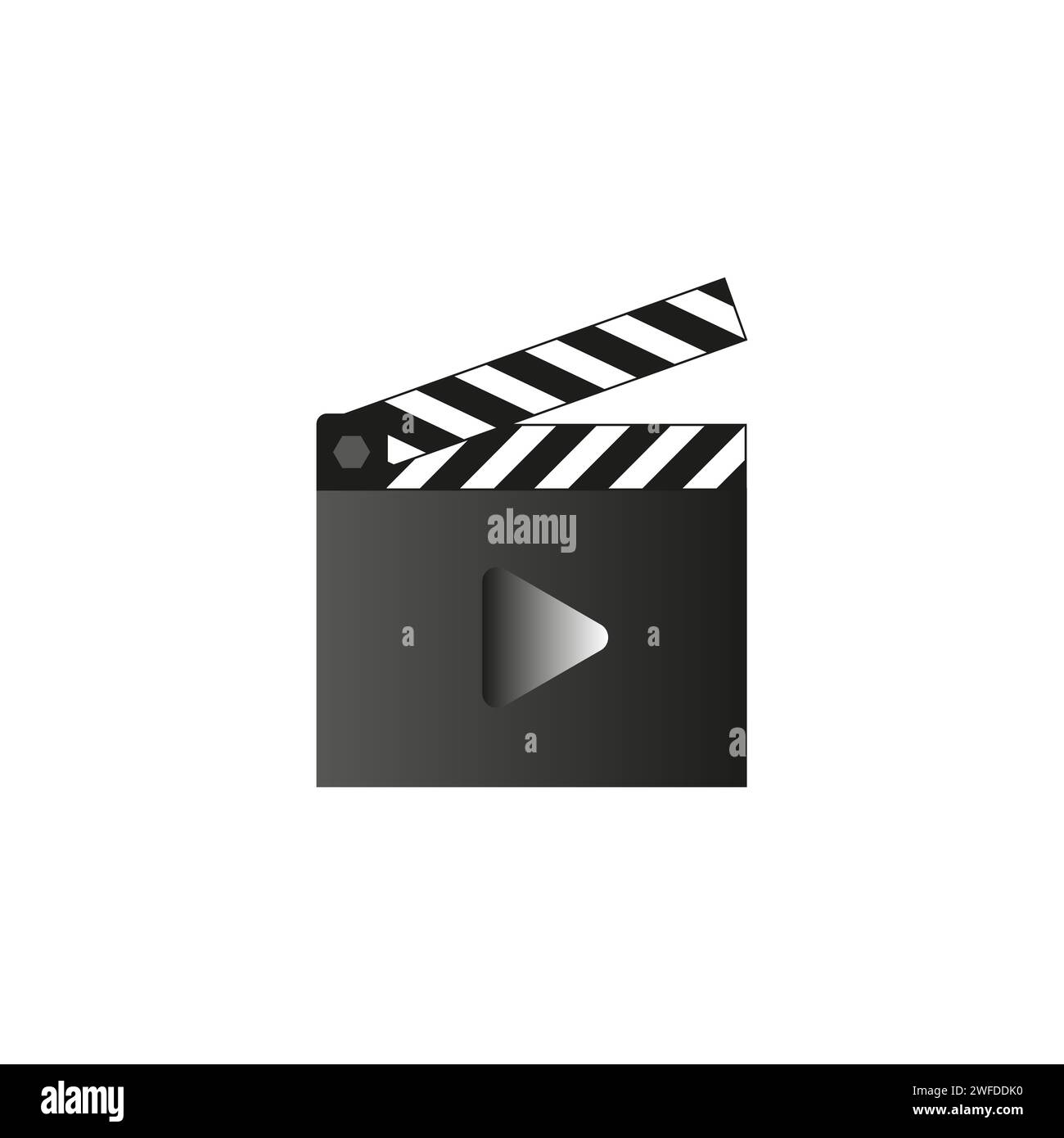 Black and white old hollywood film set Stock Vector Images - Alamy
