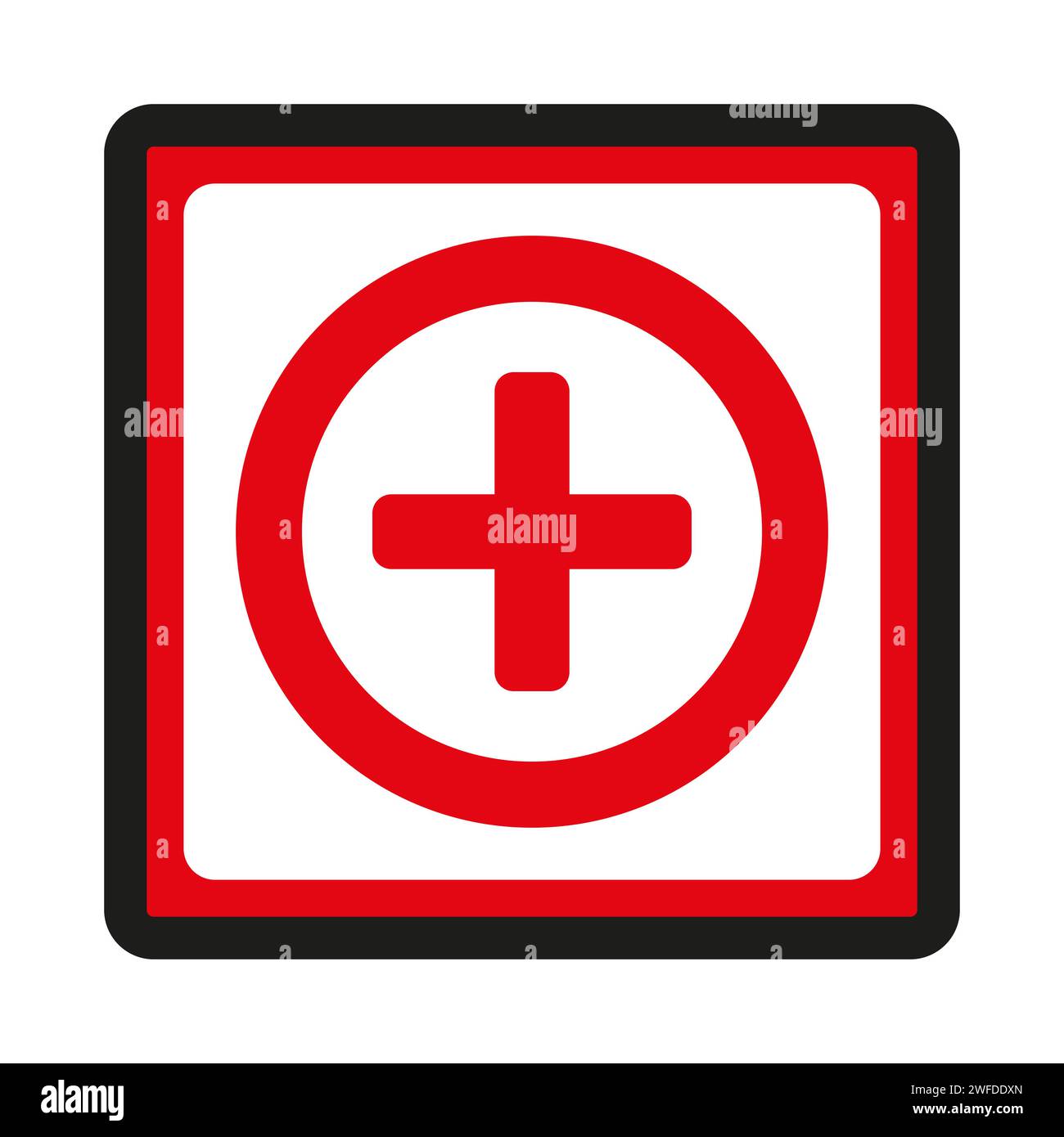 Plus icon. Medical button. Icon for web site. Vector illustration ...