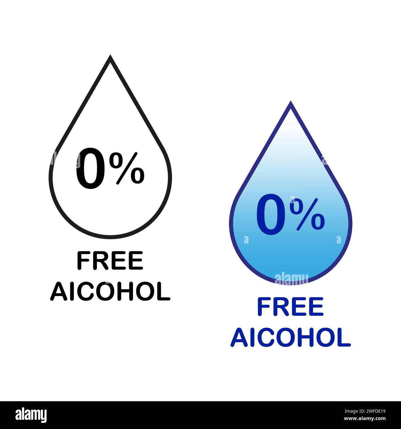 Alcohol free vector Cut Out Stock Images & Pictures - Alamy
