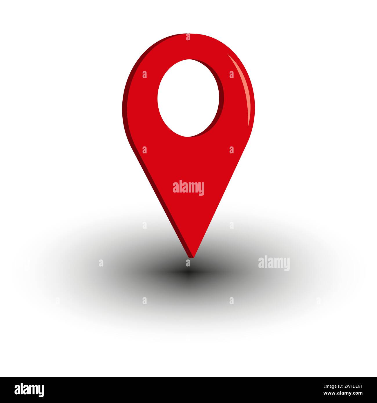 Relocation. Moving sign. Volumetric red vector symbol. Red volumetric ...