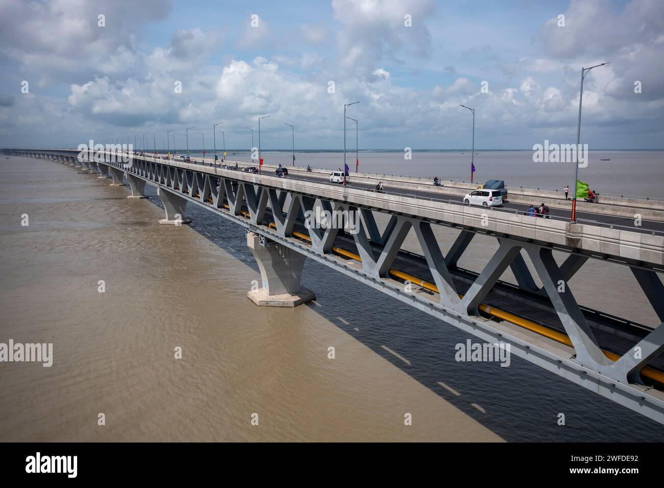 Aerial view of padma bridge hi-res stock photography and images - Alamy