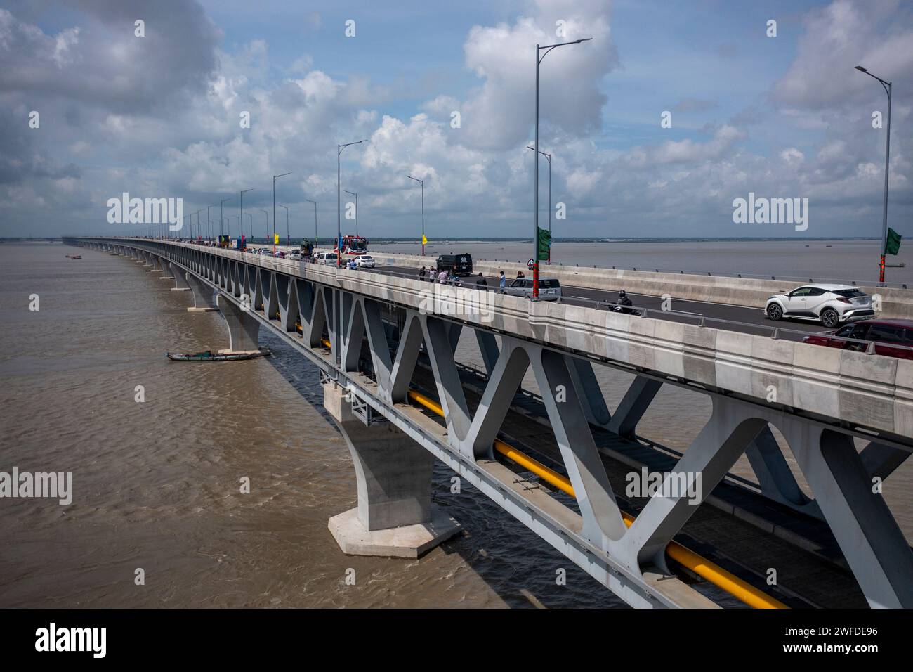 Aerial view of padma bridge hi-res stock photography and images - Alamy