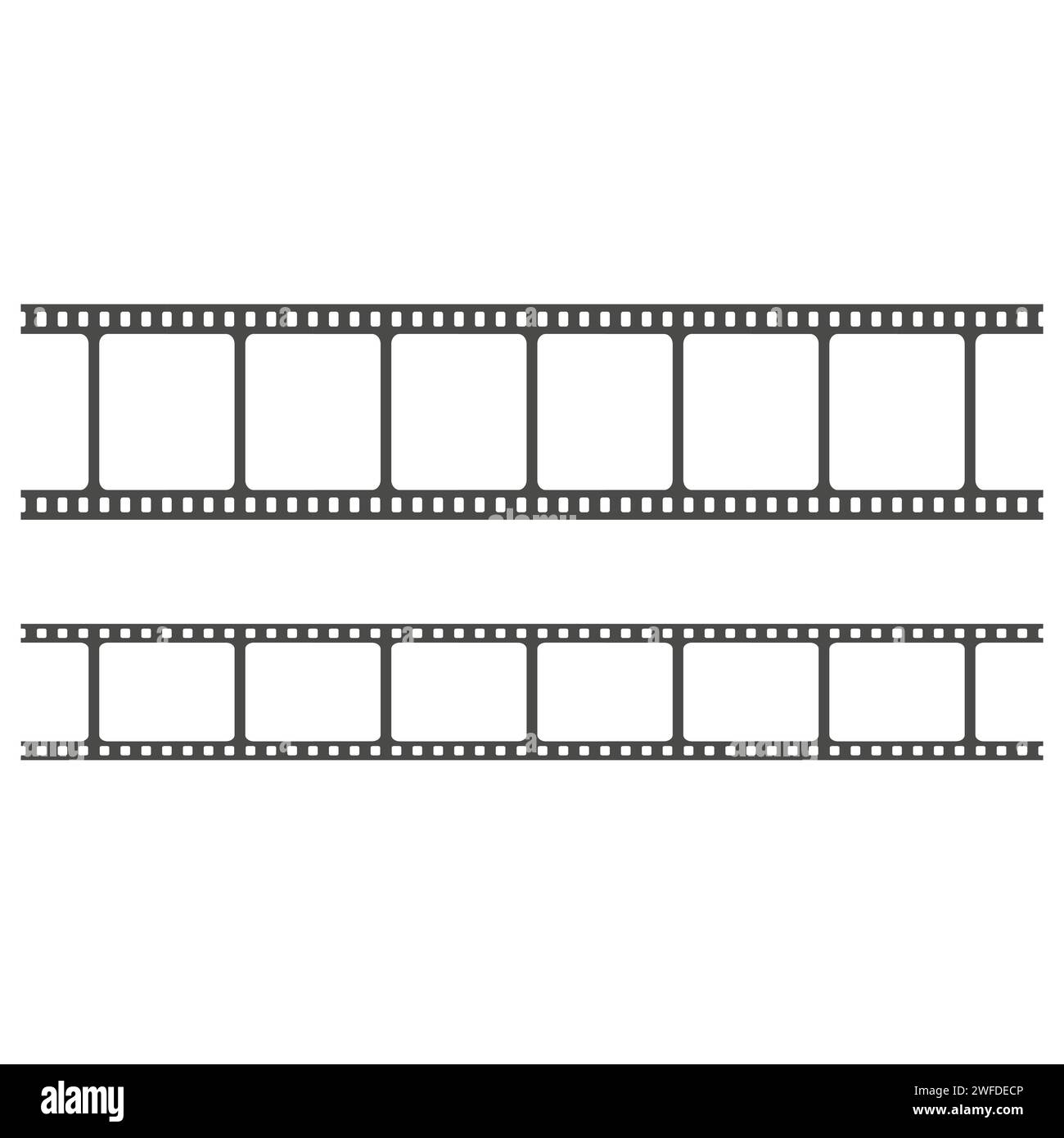 film strips. Old retro cinema movie strip. Video recording. Vector ...