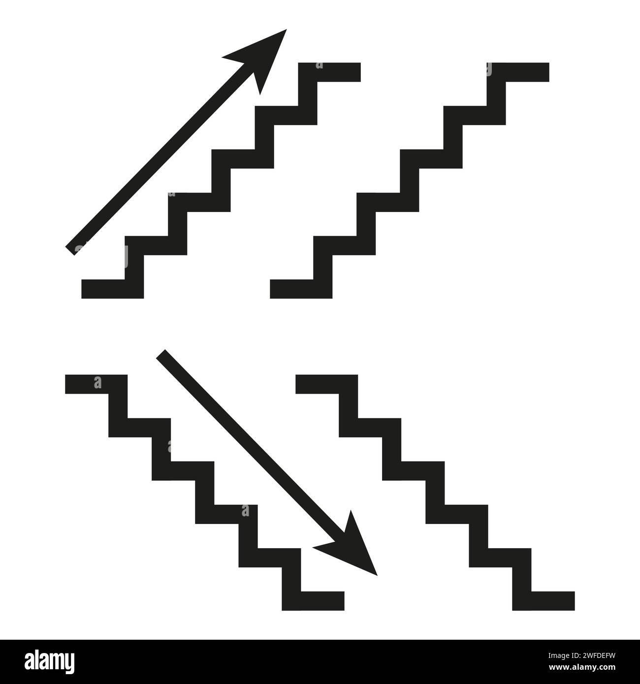 Public set of stairs Stock Vector Images - Alamy