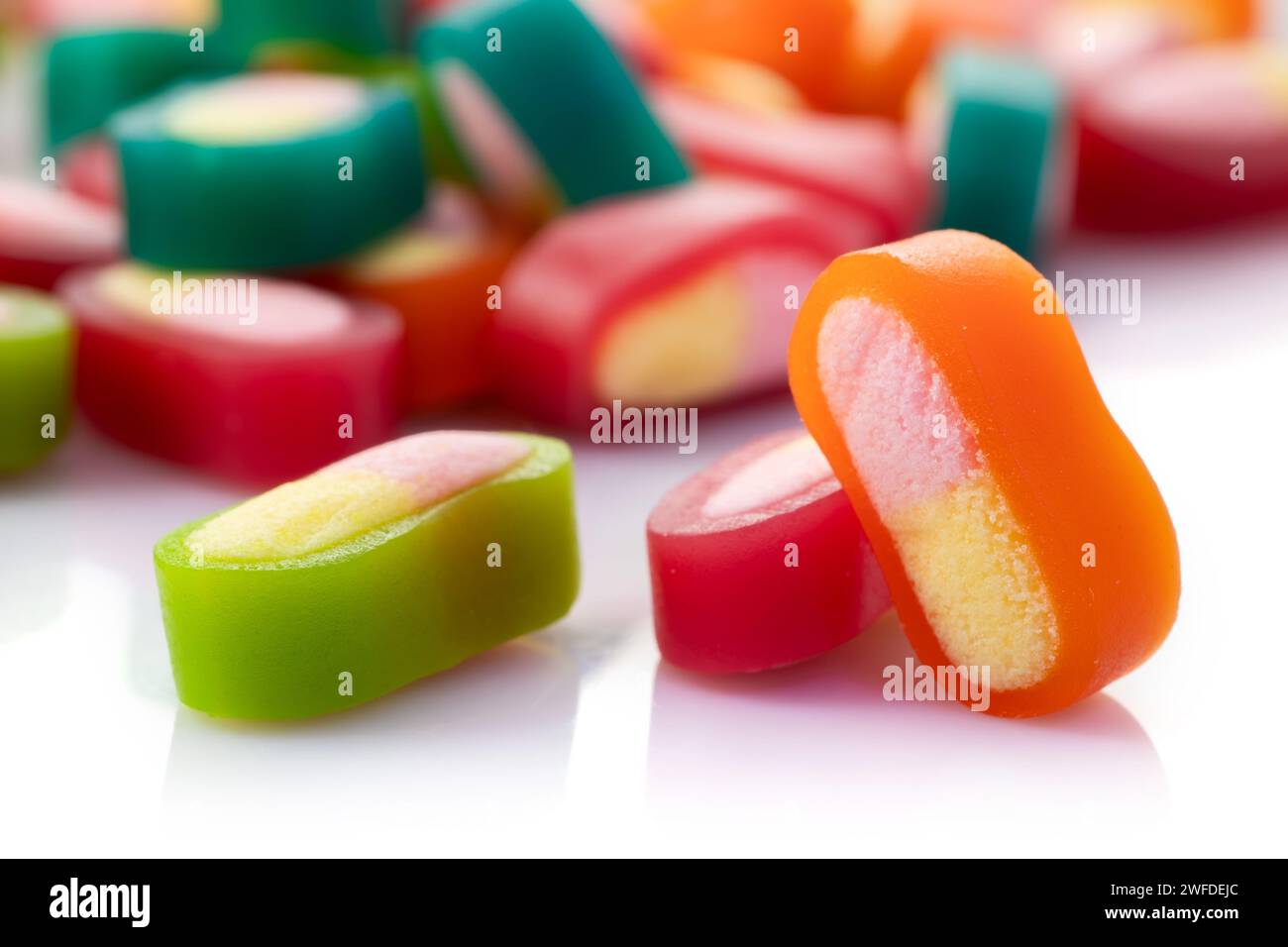 Colorful fruit gums mix hi-res stock photography and images - Alamy