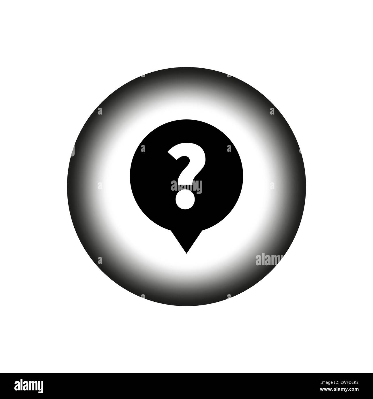 Question mark message icon. Status icon. Vector illustration. EPS 10 ...