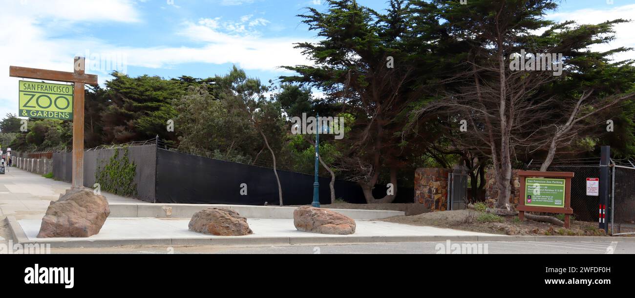 San Francisco, California: San Francisco Zoo located at Sloat Blvd and ...