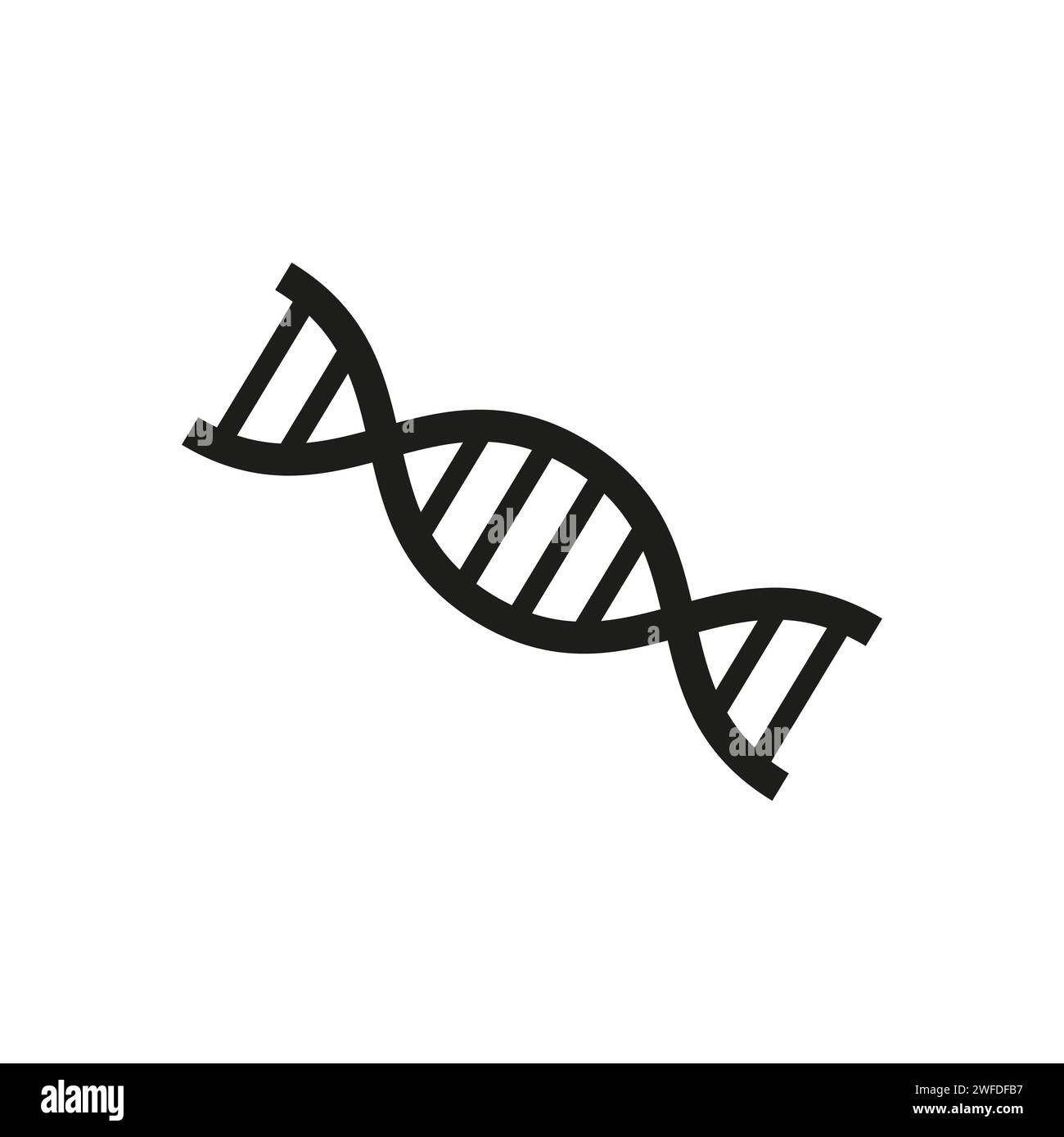 DNA Icon. double helix gene. Vector illustration. stock image. EPS 10 ...