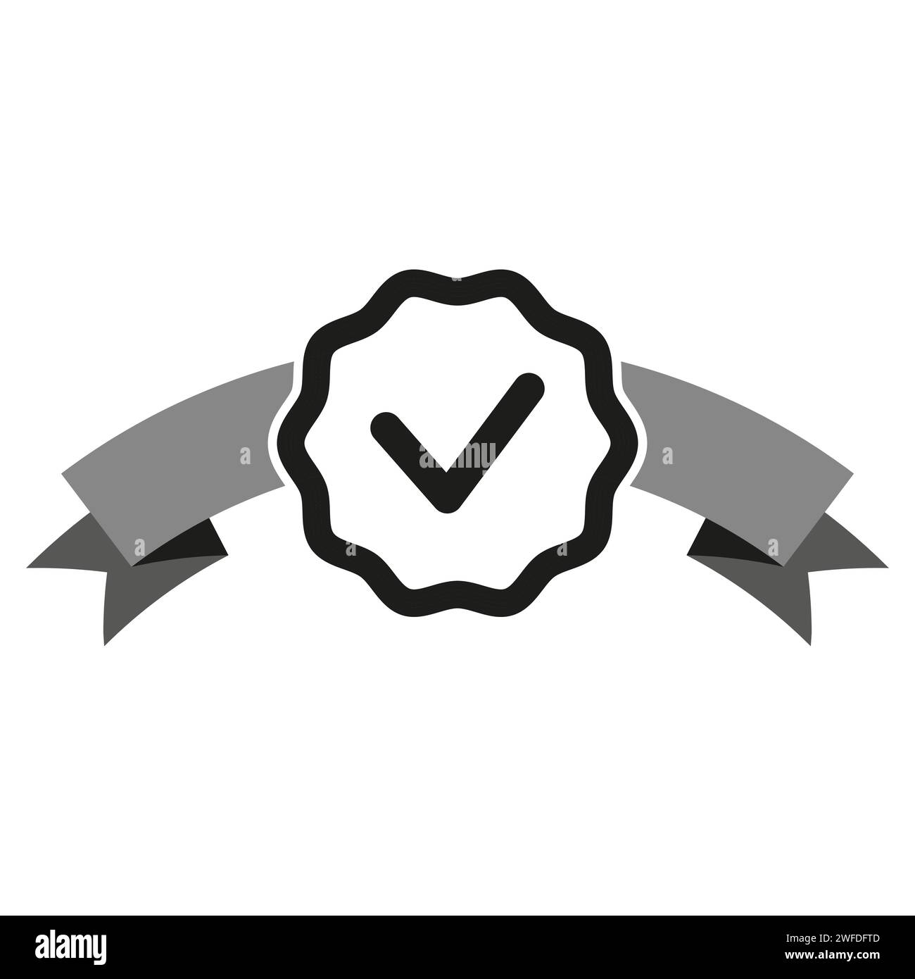 Certificate merit emblem ribbon hi-res stock photography and images - Alamy