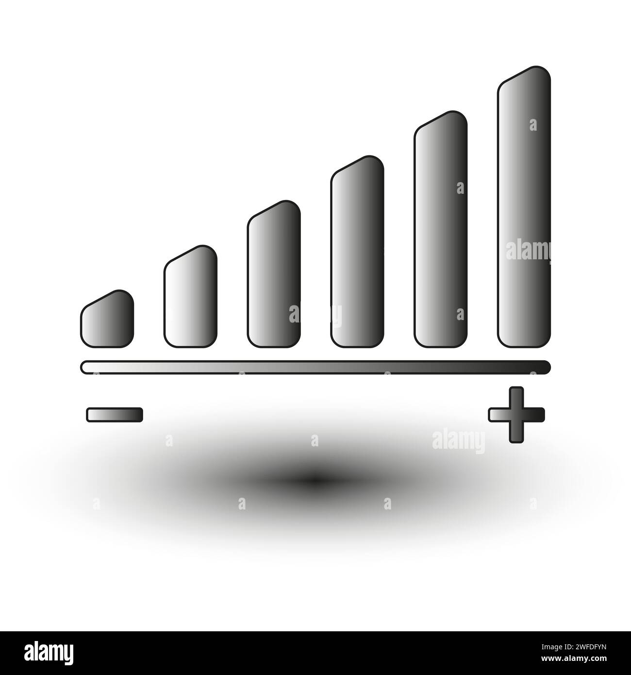 Volume adjustment symbol. Vector illustration. EPS 10. Stock image ...