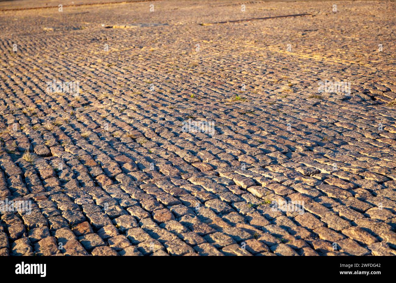 cobble lined bank along the Mississippi River in St. Louis, Missouri ...