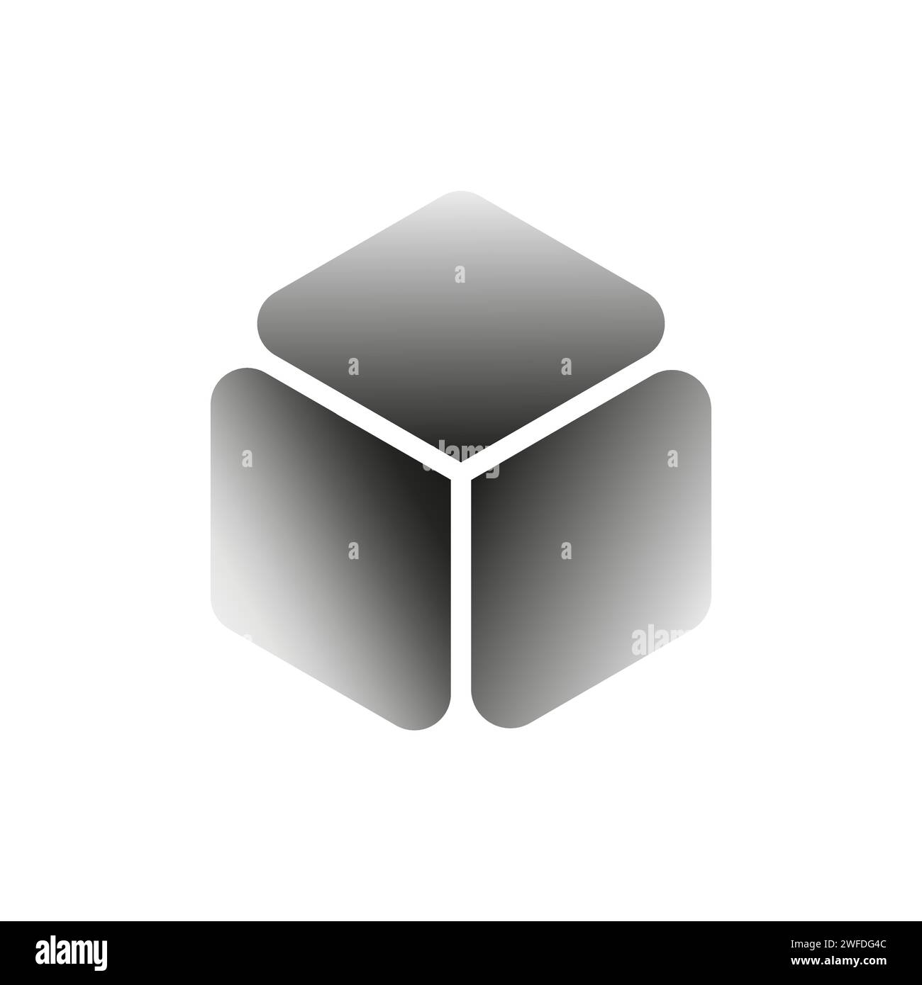 3d isometric cube as construction, construct, building, technology ...
