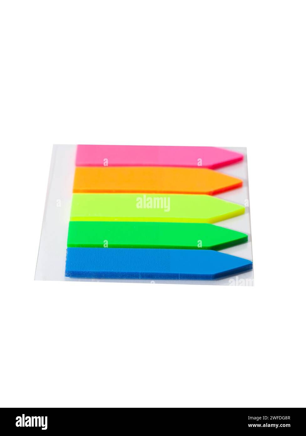multicolored paper sticky notes isolated on white background Stock ...