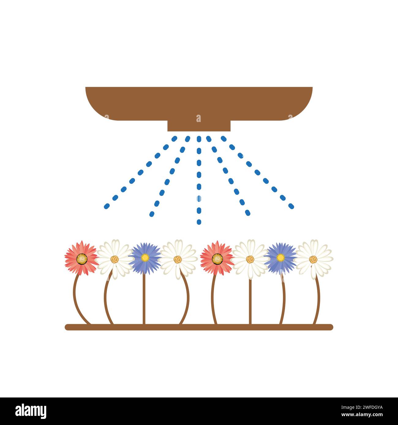 Drip irrigation farm Stock Vector Images - Alamy