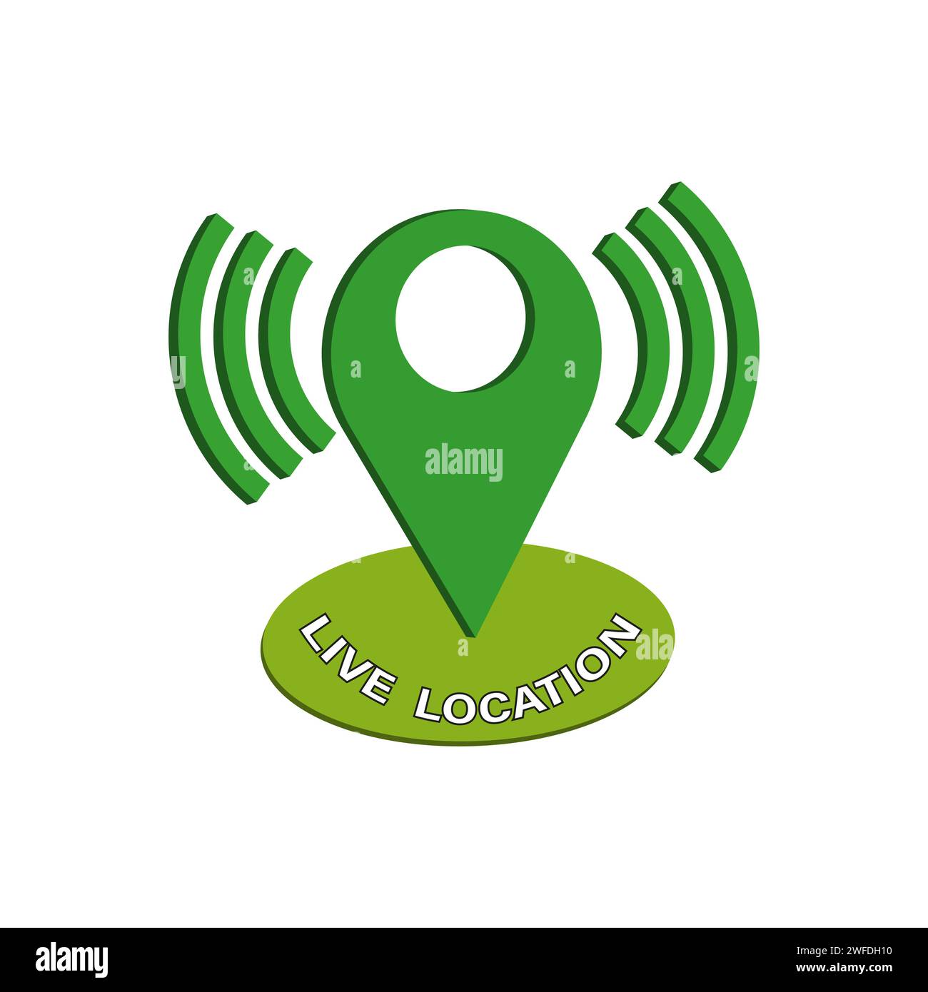 Live location. Pin location. Tracking position. Vector illustration ...