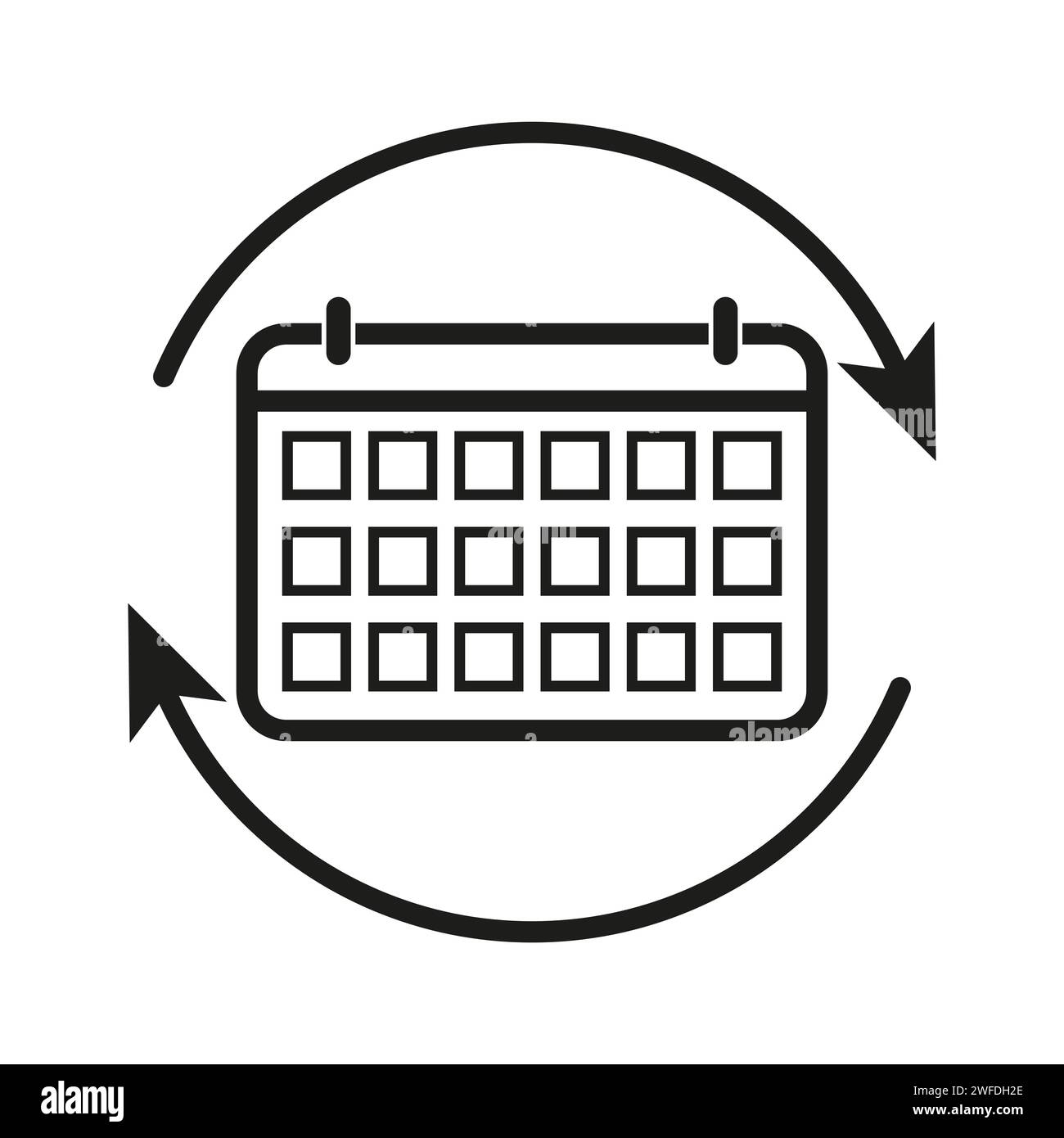 Refresh schedule Stock Vector Images - Alamy