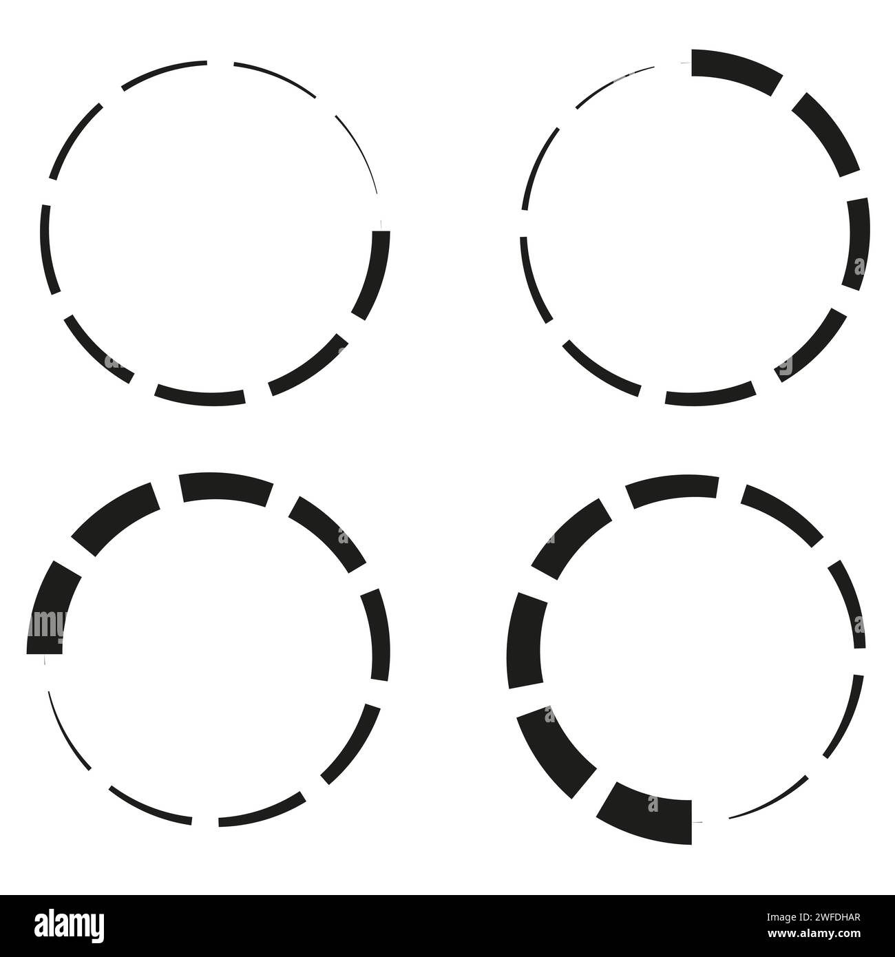 Progress, steps, phases indicator. Circle, circular loading icon ... Progress, steps, phases indicator. Circle, circular loading icon ...