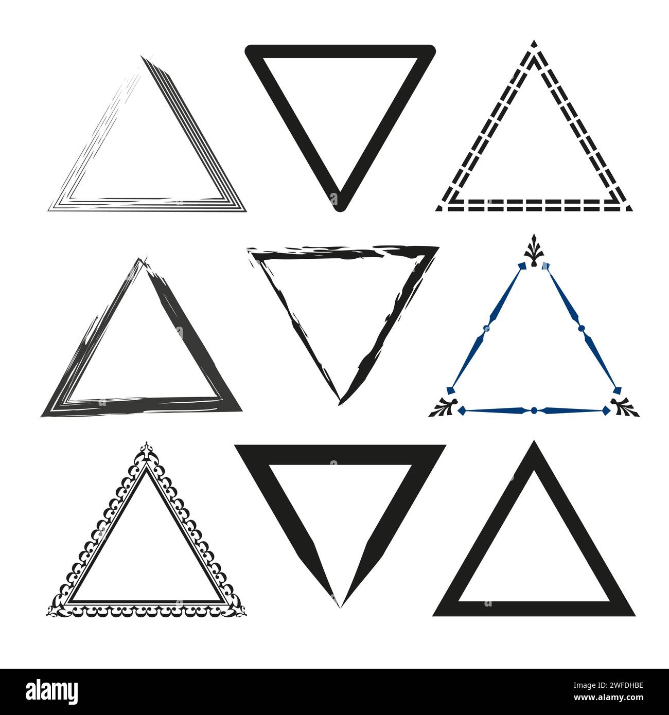 Ink triangle hi-res stock photography and images - Alamy