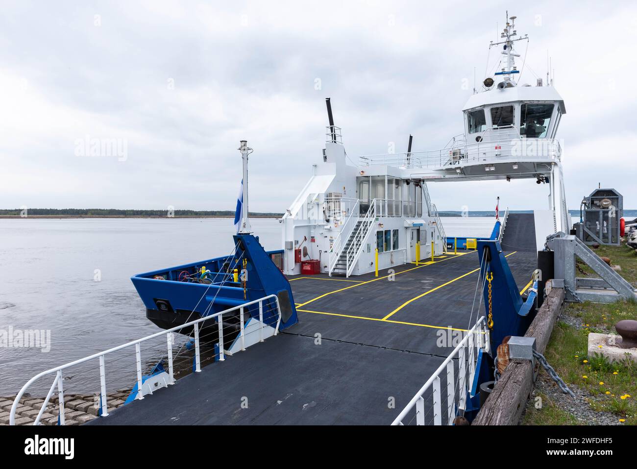 The ferry Peter Fraser of the « Societe des traversiers du Quebec » at ...