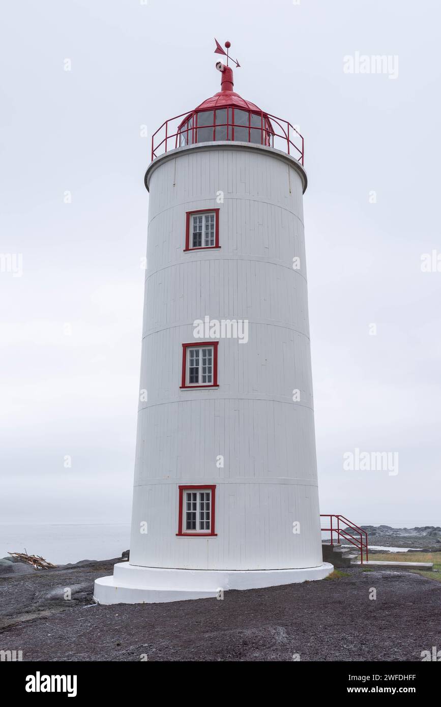 The lighthouse of l’Isle-Verte under the clouds (Notre-Dame-des-Sept ...