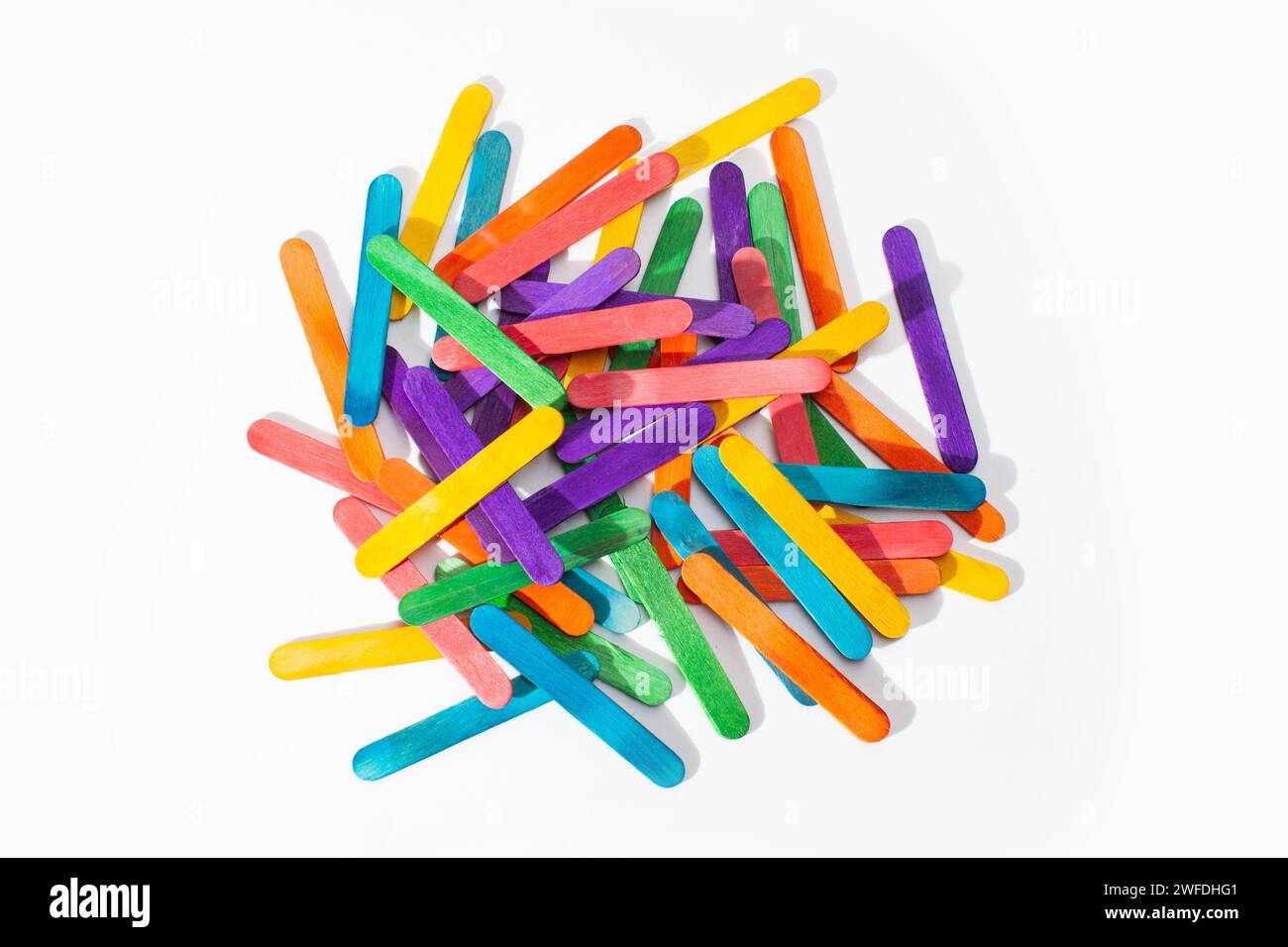 wooden sticks for children math isolated on white background Stock ...