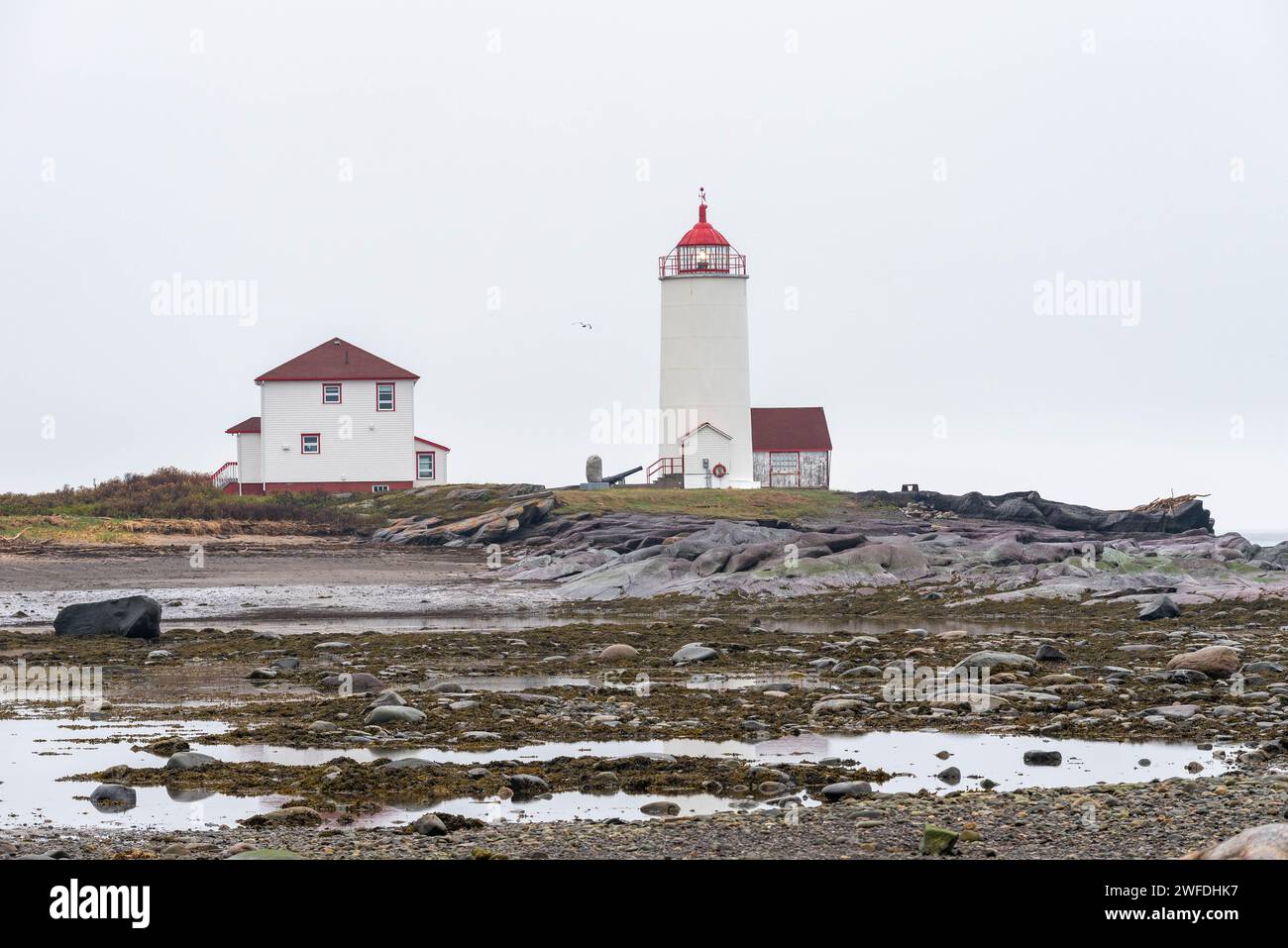 The Lighthouse of L’Isle-Verte under the clouds (Notre-Dame-des-Sept ...