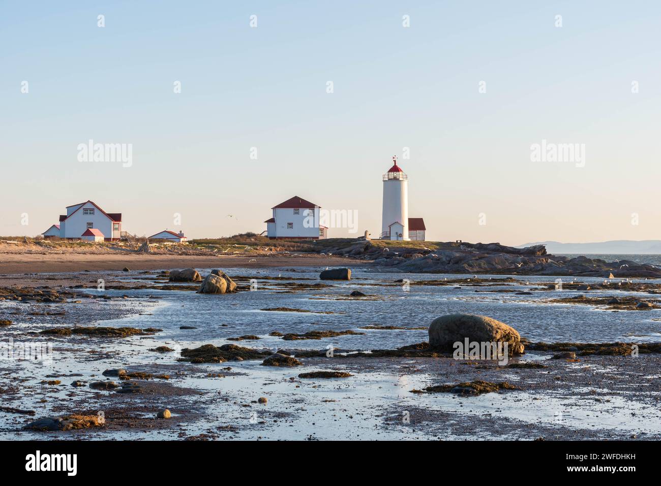 The Lighthouse of L’Isle-Verte at the sunset (Notre-Dame-des-Sept ...