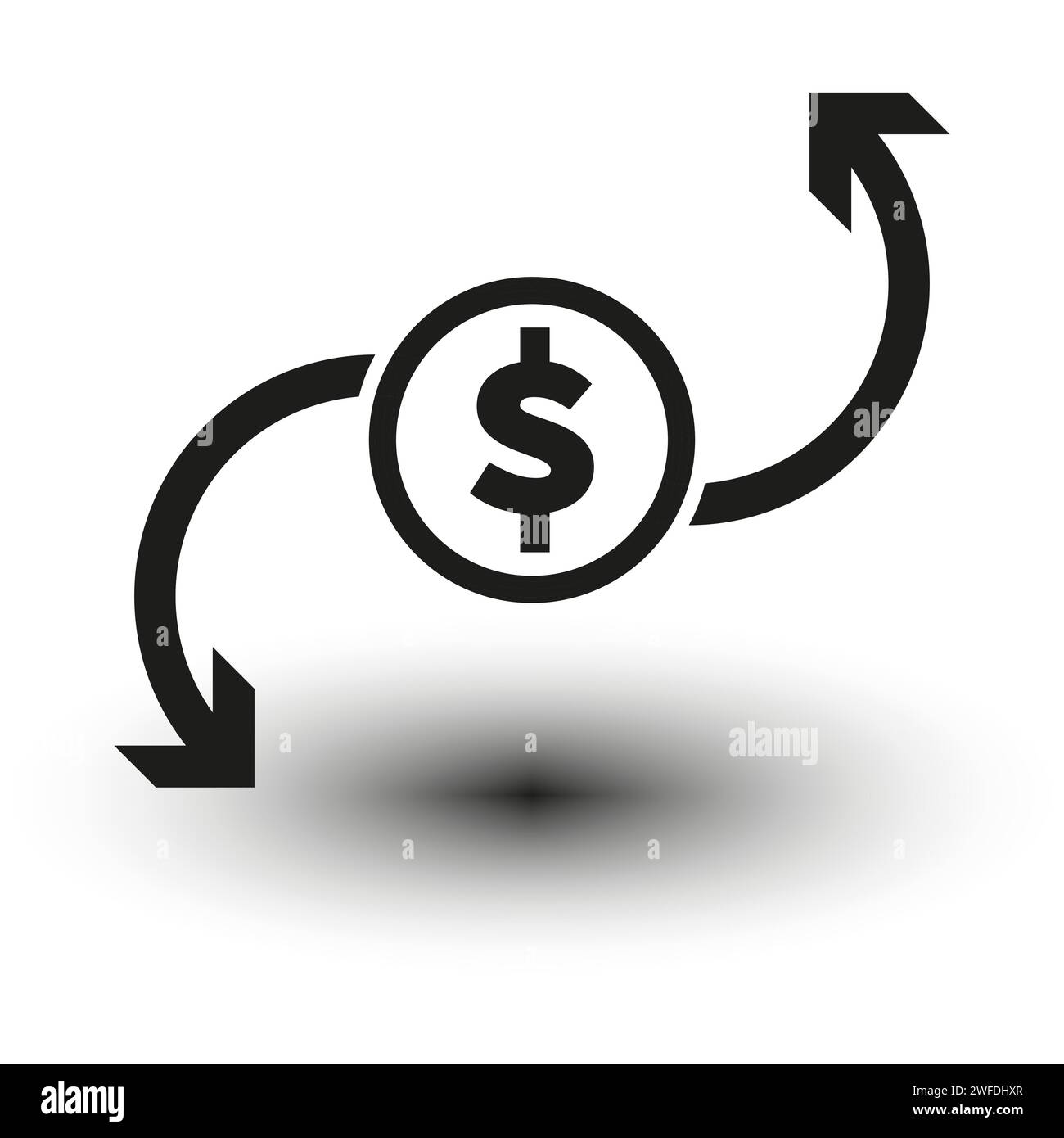 Money transfer model. Vector illustration. EPS 10. Stock image Stock ...