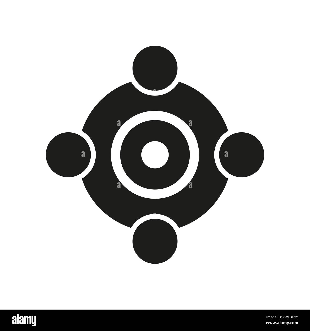 Controller center button icon. Vector illustration. EPS 10. Stock image ...