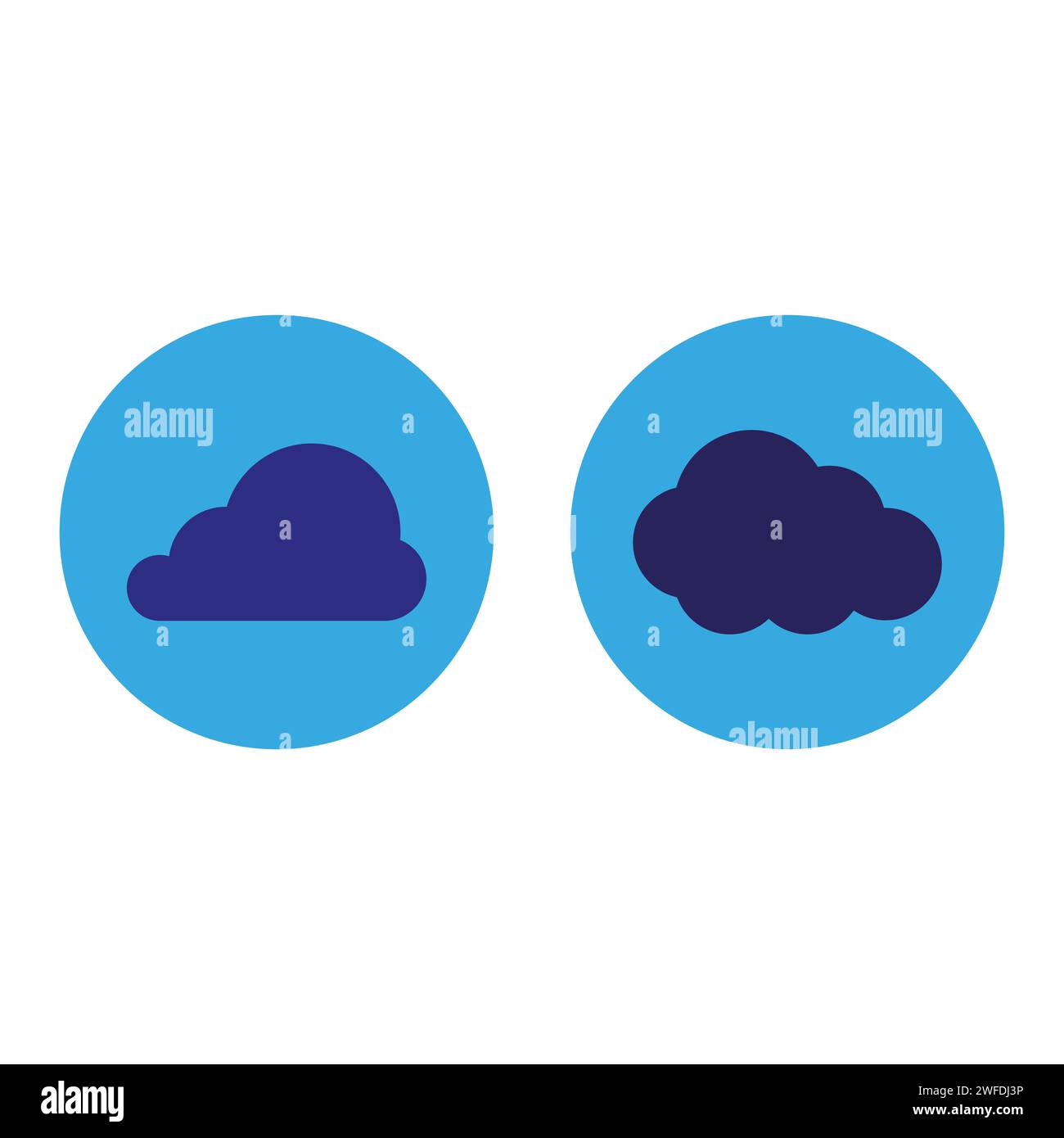 Cloud round icon. Vector illustration. EPS 10. Stock image Stock Vector ...