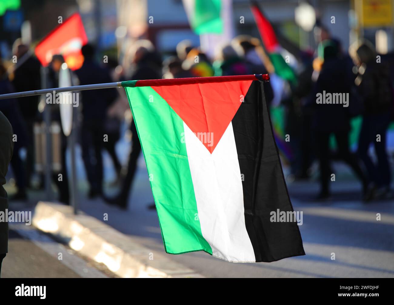Plaestinian flags hi-res stock photography and images - Alamy
