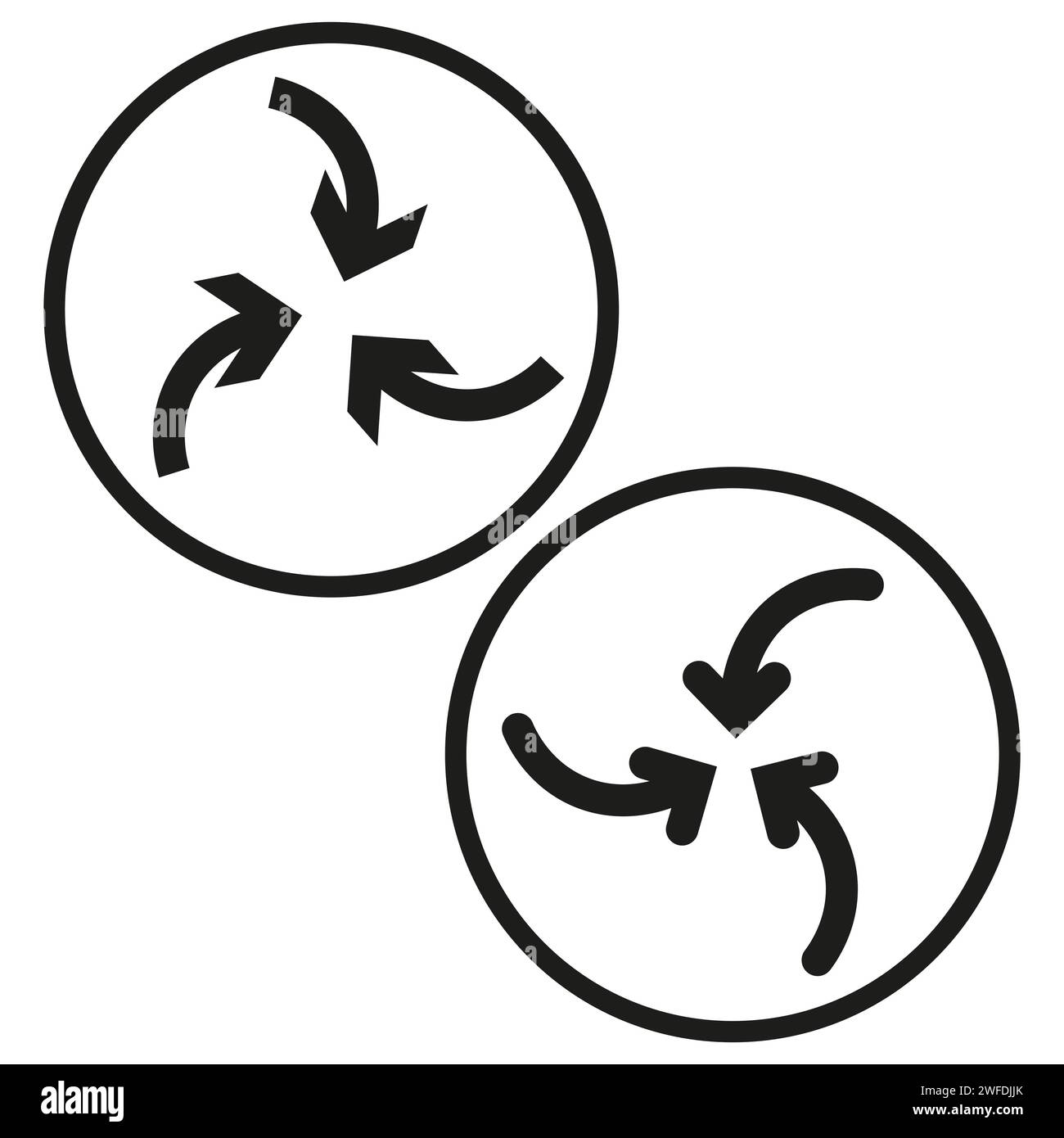 Vortex arrows sign. Vector illustration. EPS 10. Stock image Stock ...