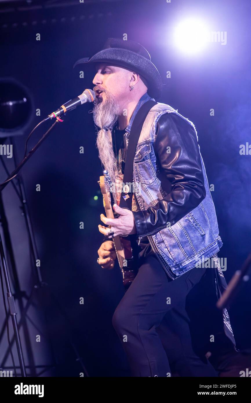 Milan Italy. 29th Jan 2024. The American musician CHRISTOPHER SHAYNE ...