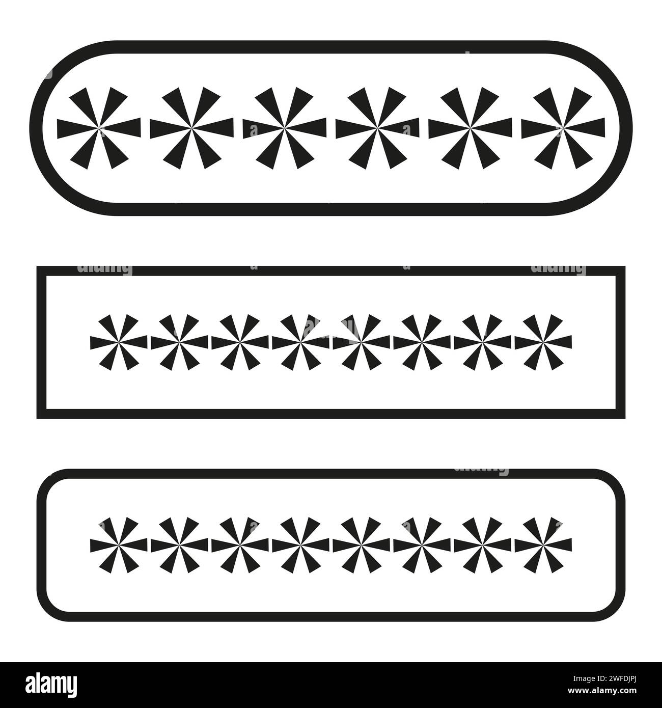 Password field Stock Vector Images - Alamy