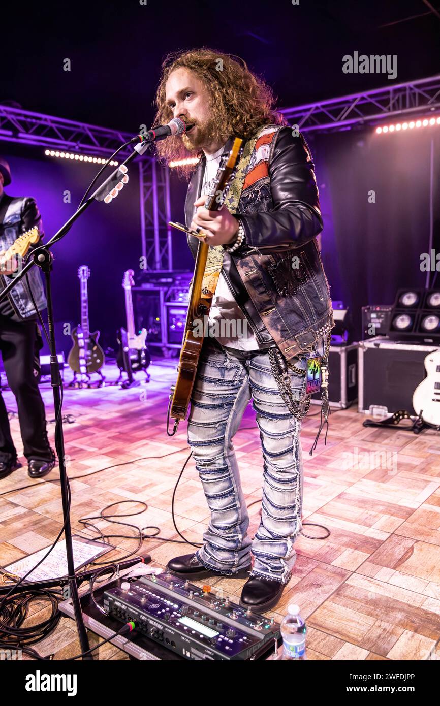 Milan Italy. 29th Jan 2024. The American musician CHRISTOPHER SHAYNE ...