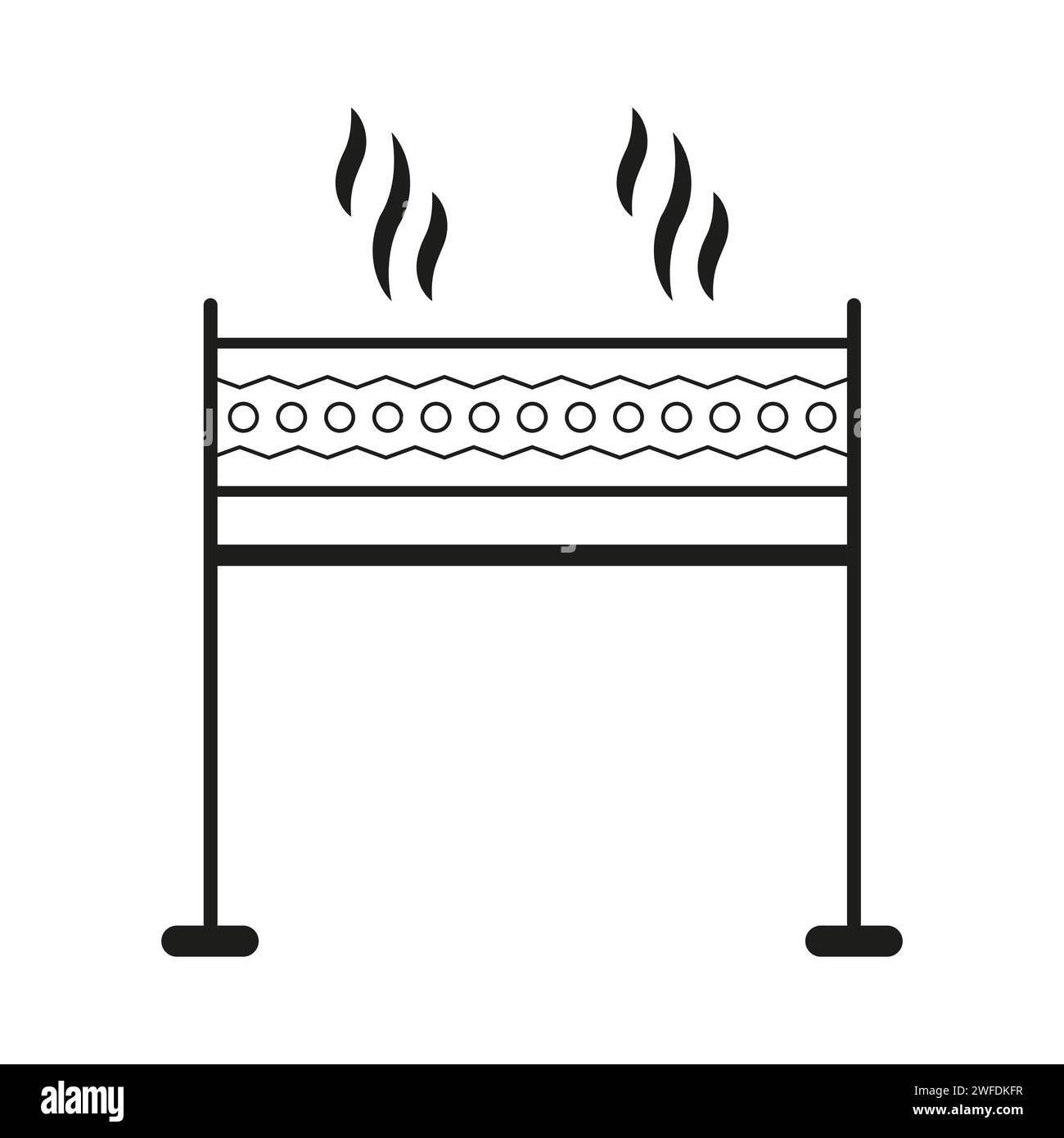 BBQ icon. Grill sign. Barbecue symbol. Vector illustration. EPS 10 ...