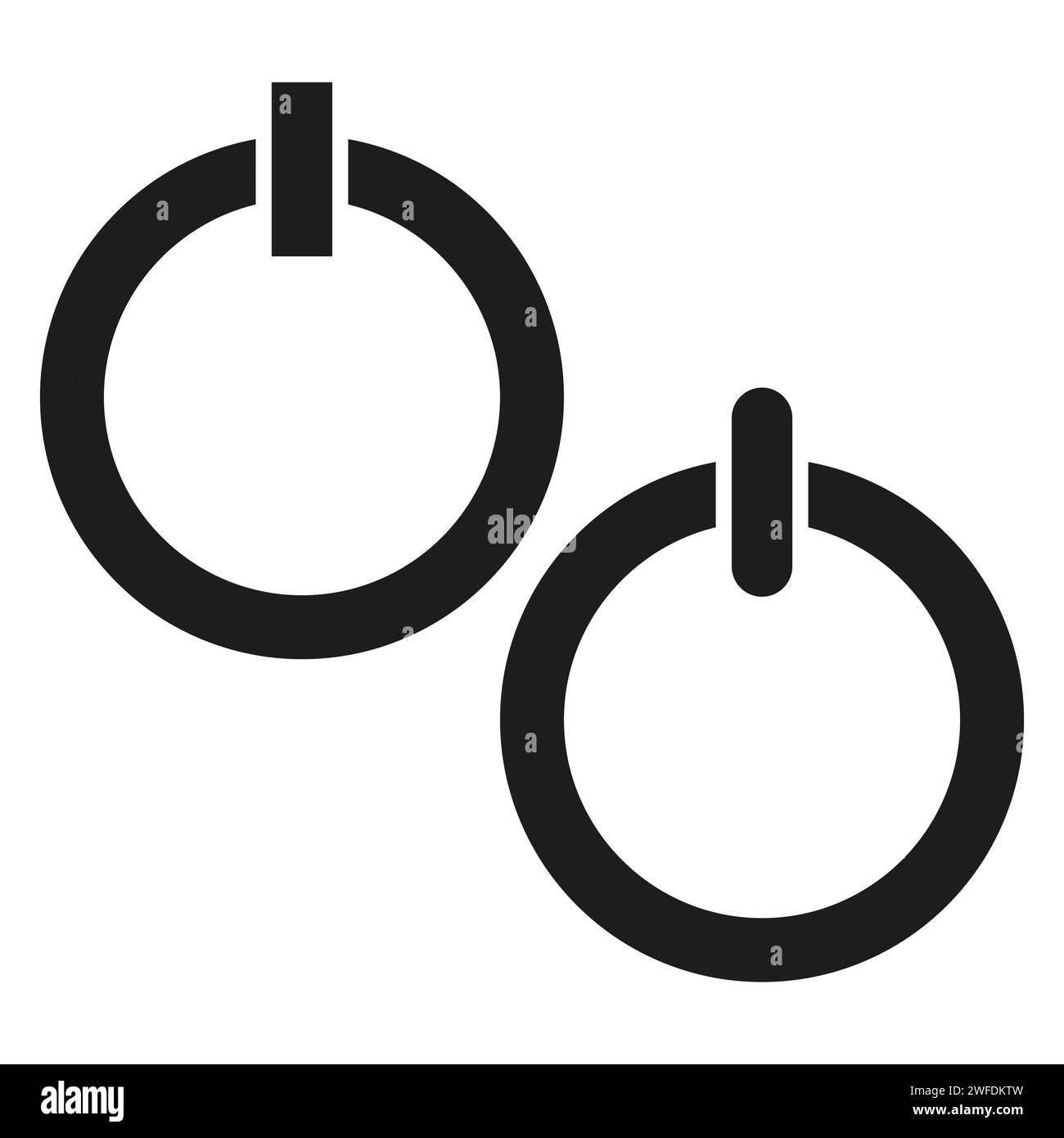 Power symbol. Power button icon. Vector illustration. EPS 10. Stock ...