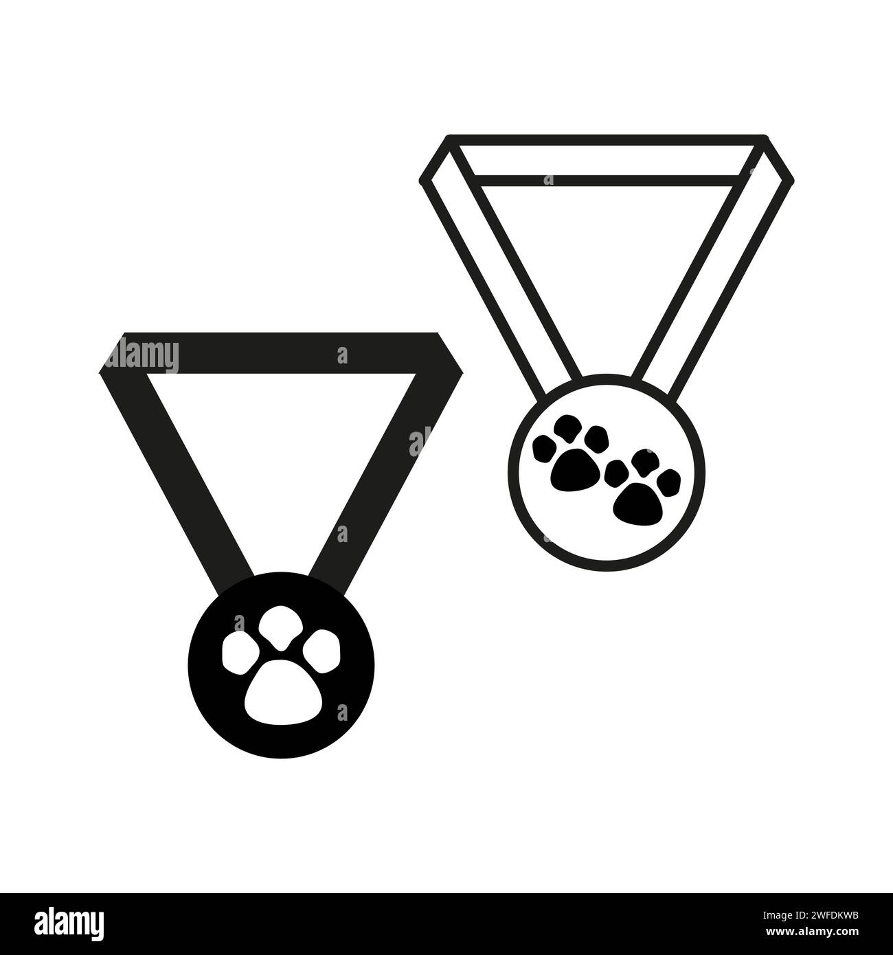 Dog honor medal Cut Out Stock Images & Pictures - Alamy