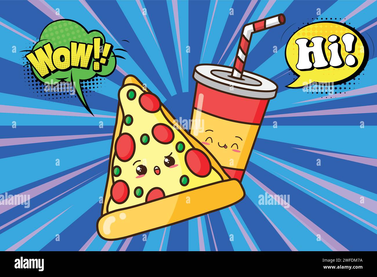 Make food art Stock Vector Images - Alamy